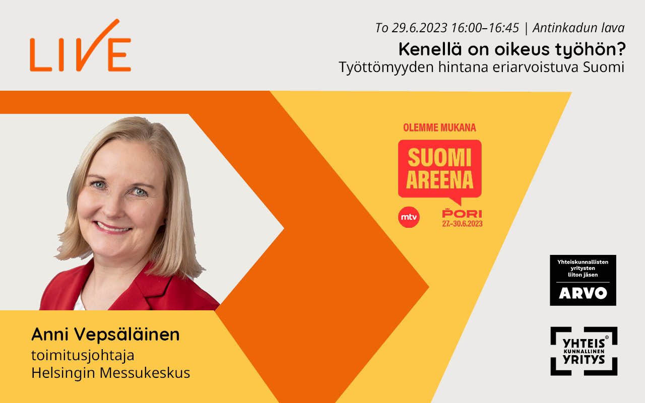 Helsingin Messukeskus työllistää tänäkin vuonna 200 täsmätyökykyistä - Messukeskus