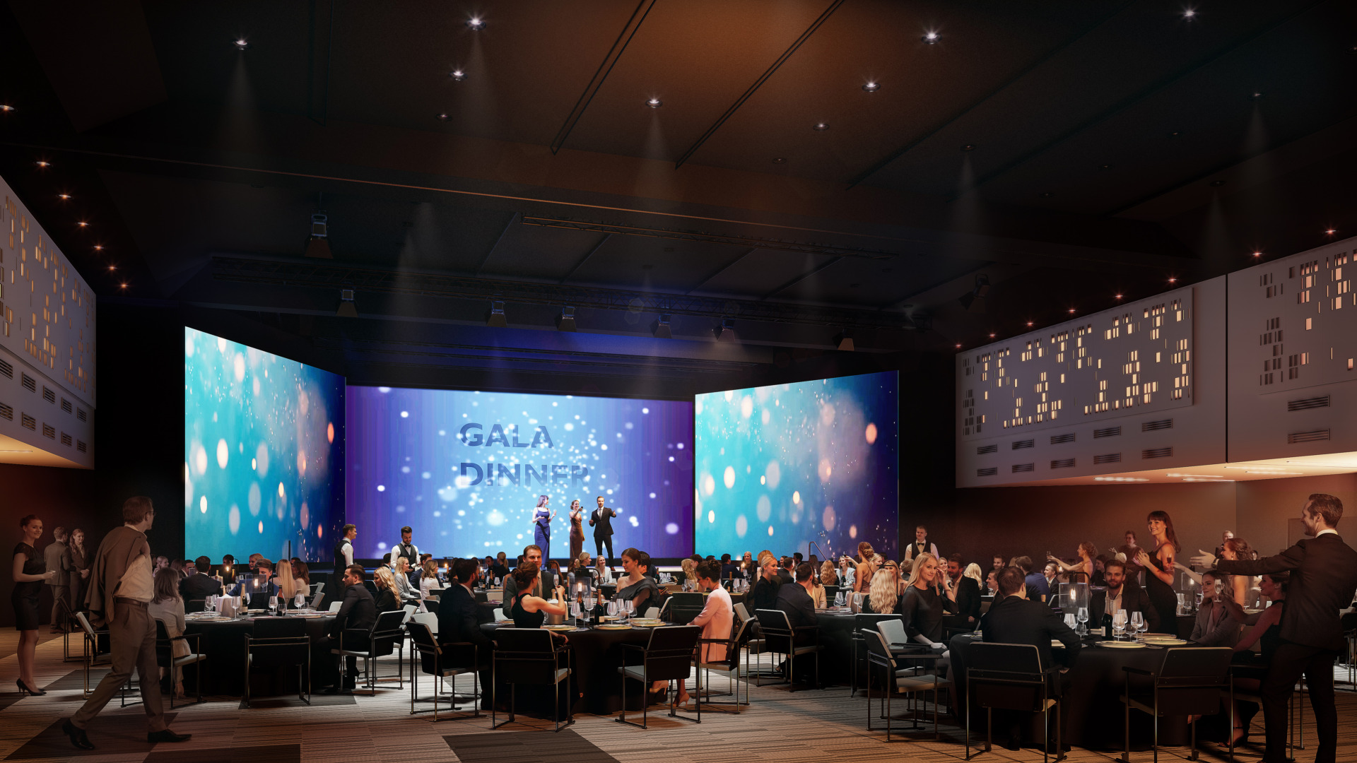 Finland’s largest LED wall within a conference facility at the Helsinki ...